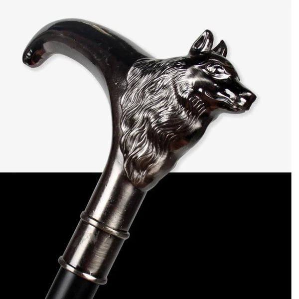 Luxury Wolf-Head Walking Canes - Goods Shopi