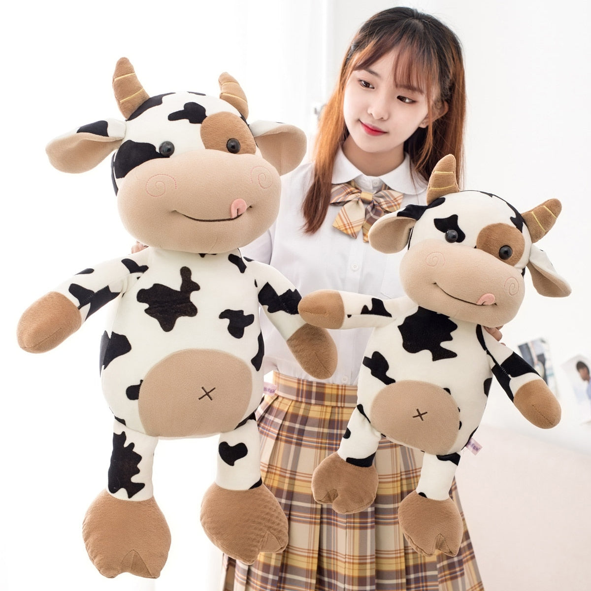 giant cow plush toy|cow plush toy|hairy cow stuffed animal - goodsshopi